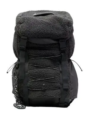 Adidas By Stella McCartney Fleece Texture Foldover Top Backpack - Grey