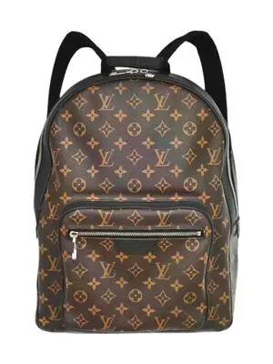 LOUIS VUITTON 2016 Monogram Macassar Josh Backpack - Brown