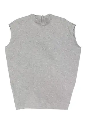 LESS Sculptural Crew-neck Vest - Grey