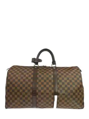 LOUIS VUITTON Louis Vuitton Damier Keepall Travel Tote Bag Brown