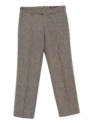 BERWICH Alice Herringbone Pattern Trousers - Neutrals