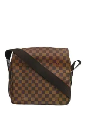 LOUIS VUITTON Damier Naviglio Shoulder Bag - Brown