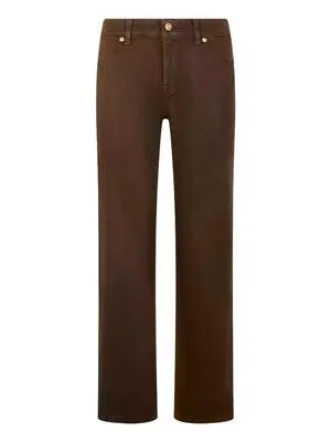 7 For All Mankind Calie Straight Jeans - Brown