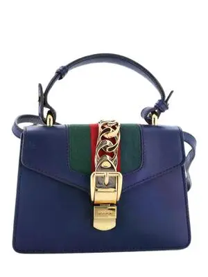 Gucci Sylvie Mini Satchel - Blue
