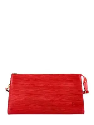 LOUIS VUITTON Pochette Accessoires Epi Leather Clutch Bag - Red