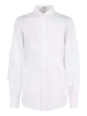 Loewe Batwing Sleeve Embroidered Shirt - White