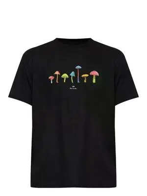 Paul Smith Mushrooms Print T-shirt - Black