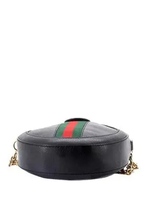 Gucci Ophidia Round Shoulder Bag Mini Crossbody Bag - Black