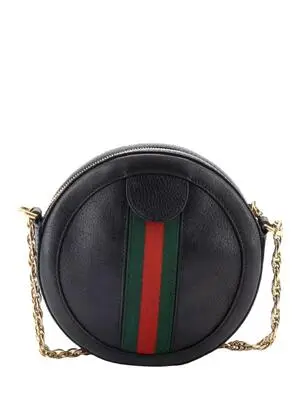 Gucci Gucci Ophidia Round Shoulder Bag Mini Crossbody Bag Black