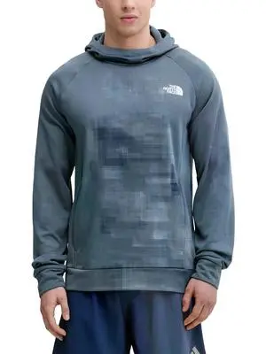 The North Face Logo-print Raglan-sleeve Hoodie - Blue