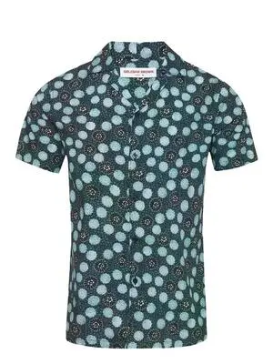 Orlebar Brown Hibbert Floral-print Shirt - Green
