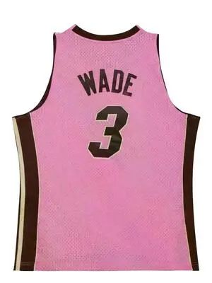 Mitchell & Ness Dwayne Wade Miami Heat Swingman Jersey - Pink
