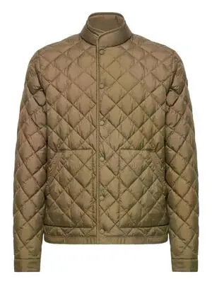 Moncler Oise Diamond Quilted Short Down Jacket - Green