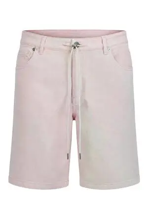 Still Here Still Here Drawstring Denim Shorts Pink