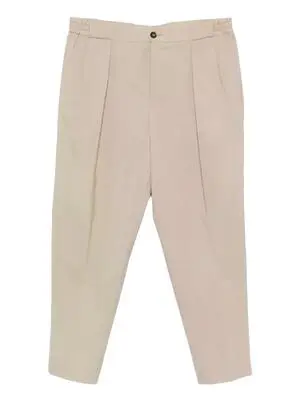 MANUEL RITZ Pleated Design Trousers - Neutrals