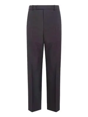 JIL SANDER Straight-leg Wool Trousers - Grey