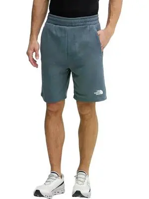 The North Face Logo-print Waffle-knit Shorts - Blue