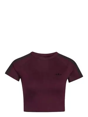 Adidas Sst Cropped T-shirt - Red