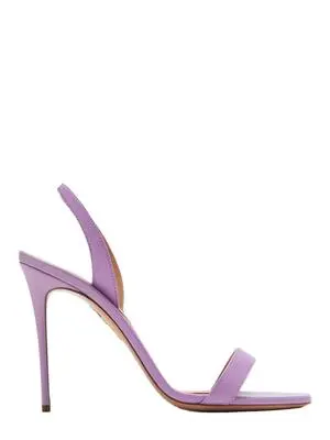 AQUAZZURA So Nude Slingback Sandals - Purple