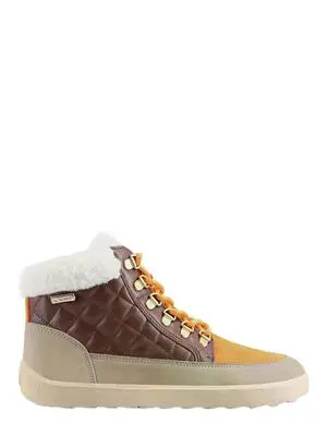 BE LENKA Be Lenka Quilted Shearling-Trim High-Top Sneakers