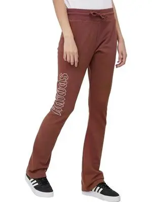 Adidas Rhinestone Logo Track Pants - Brown