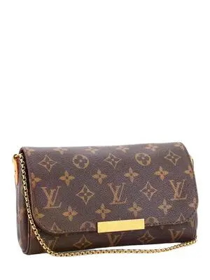 LOUIS VUITTON Louis Vuitton Monogram Canvas PM Clutch Bag Brown