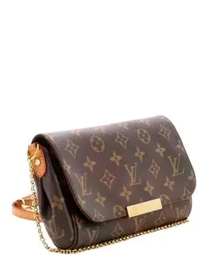 LOUIS VUITTON Monogram Canvas Pm Clutch Bag - Brown