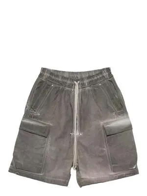 Rick Owens Drawstring Cargo Shorts - Grey