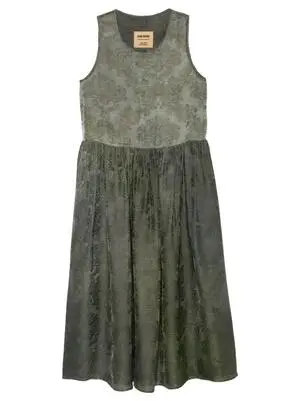 UMA WANG Jacquard Midi Dress - Green