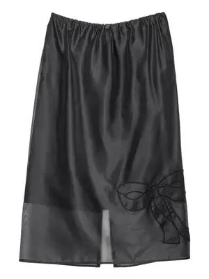 CECILIE BAHNSEN Cecilie Bahnsen Midi Skirt With Bow Embroidery