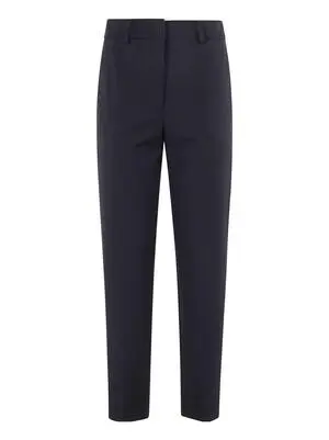 Seventy Four-pocket Straight-leg Casual Pants - Black