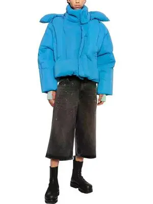 DINGYUN ZHANG Padded Hooded Jacket - Blue