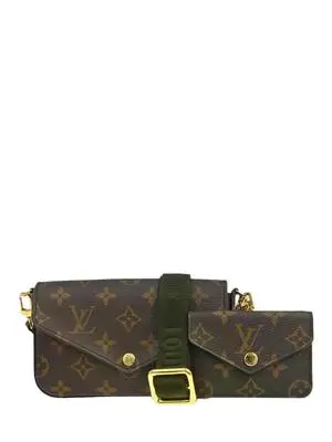 LOUIS VUITTON Felicie Monogram Shoulder Bag - Brown