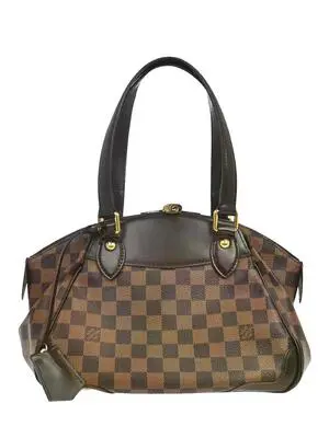 LOUIS VUITTON Damier Canvas Verona Pm Tote Bag - Brown