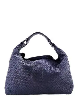 Bottega Veneta Sloane Intrecciato Nappa Medium Hobo Bag - Blue
