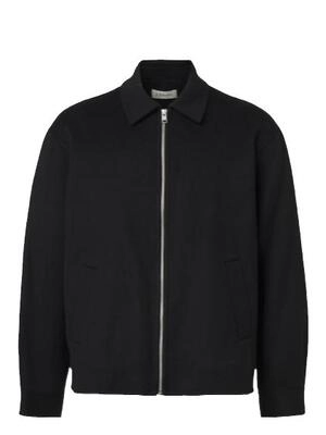 FRAME Wool Zip-up Jacket - Black