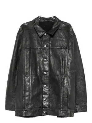 RICK OWENS Rick Owens Drkshdw Long Sleeve Button-Up Denim Jacket