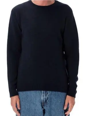 ROBERTO COLLINA Crewneck Knitted Jumper - Blue