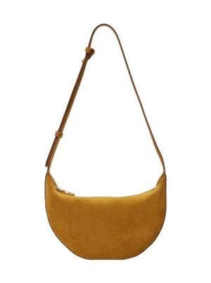 JOSEPH Bean Medium Suede Shoulder Bag - Brown