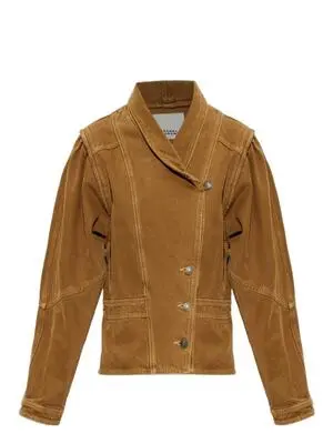 Isabel Marant Étoile Asymmetrical Collared Long-sleeved Casual Jacket - Brown