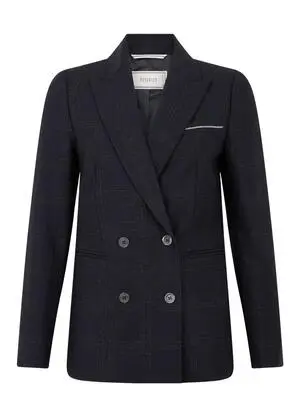 Peserico Double-breasted Tailored Blazer - Black