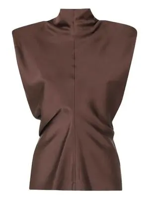Federica Tosi Stand-collar Blouse - Moro