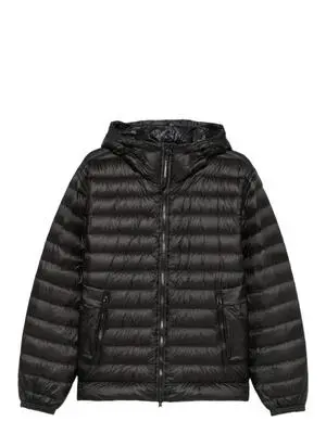 C.P. COMPANY C.P. Company Long-Sleeved Quilted Down Jacket With Goggle Lenses