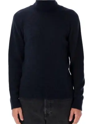ROBERTO COLLINA High Neck Knitted Sweater - Blue