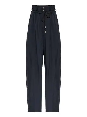Isabel Marant Étoile High-waisted Wide-leg Trousers - Black