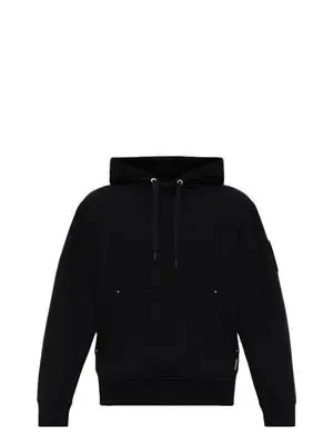 Moose Knuckles Long Sleeve Drawstring Hoodie - Black