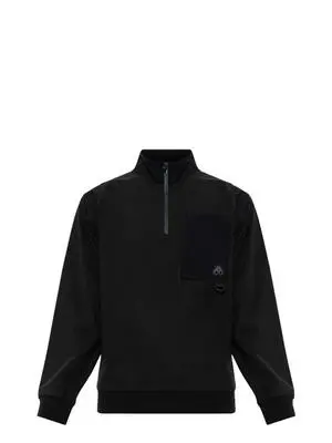 Moose Knuckles High-neck Long-sleeved Sweatshirt - Black