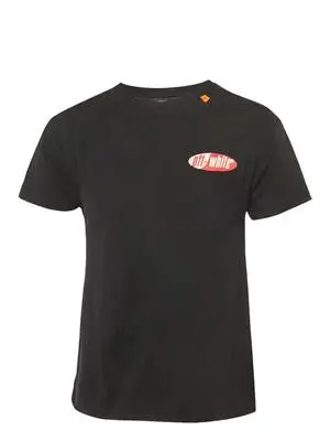 Off-White Logo-print Crew-neck T-shirt - Black