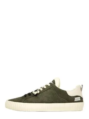 SPRINGA | UNIQUE VULCANIZED SNEAKERS ITALIAN HANDMADE Springa Wavy Suede Military Italian Handmade Sneakers - Green