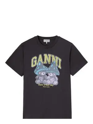 GANNI Graphic T-shirt - Mixed